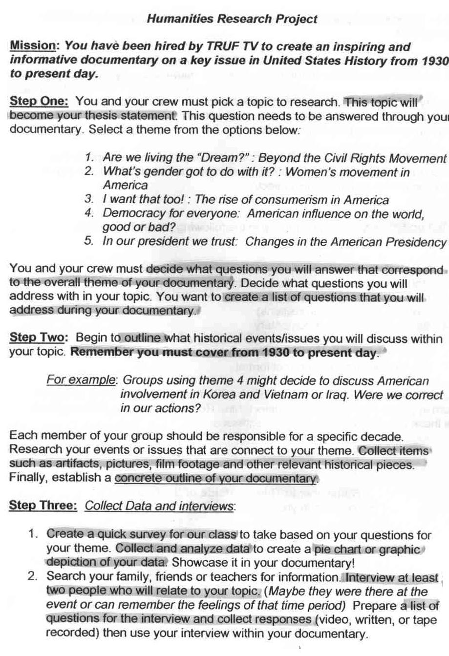 The Documentary Project